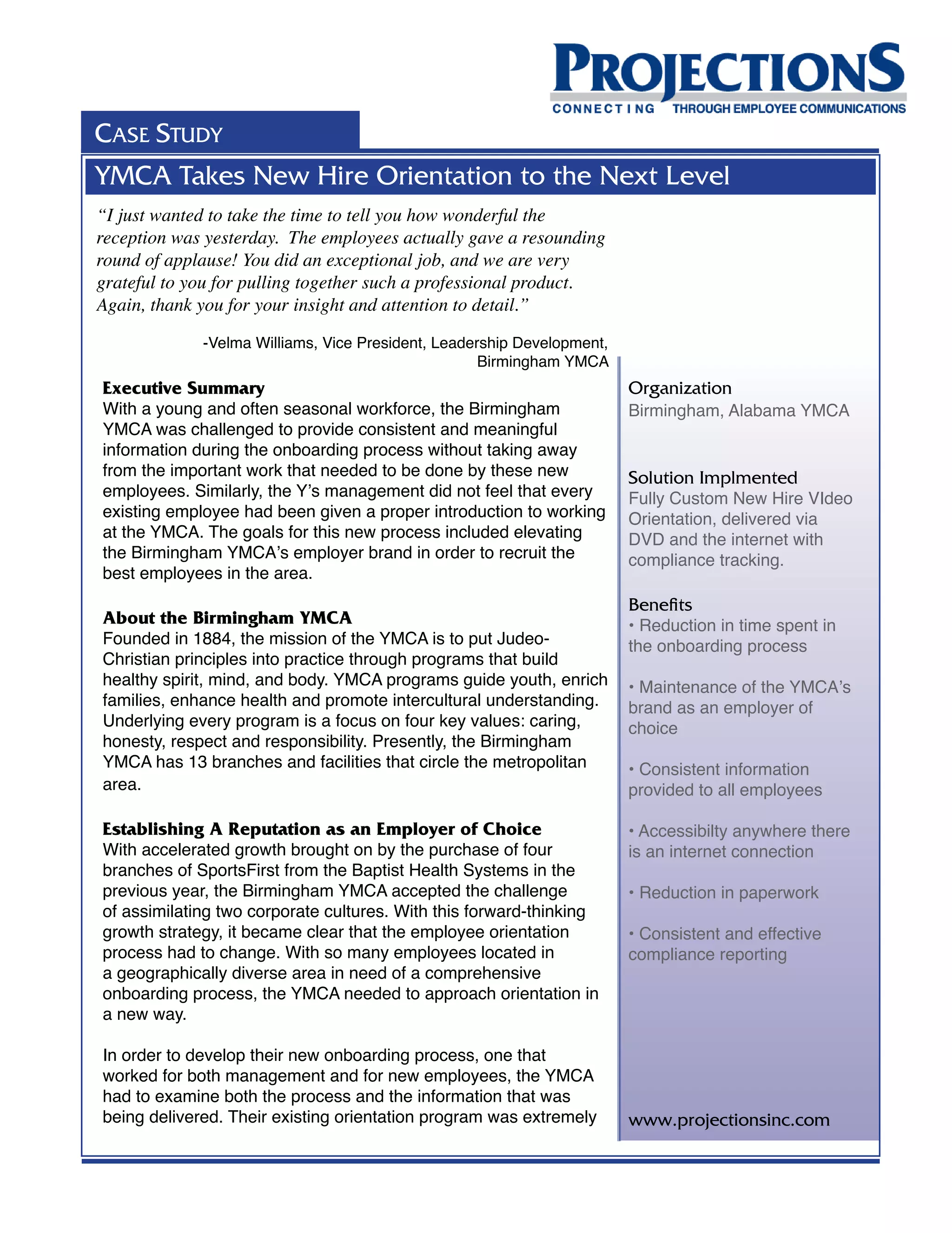 YMCA Takes New Hire Orientation to the Next Level | PDF | Business ...