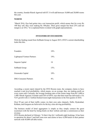 Case study of OYO ROOMS | PDF