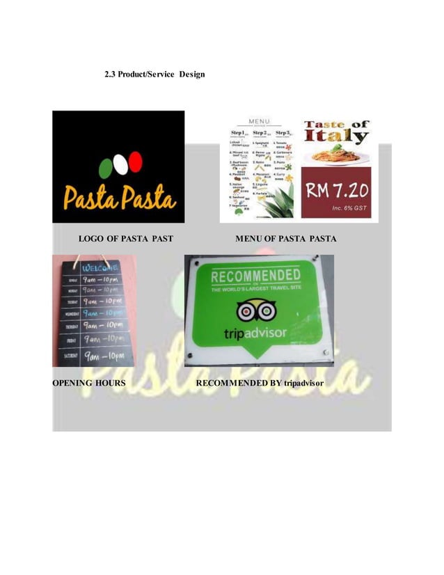 CASE STUDY ENT530 (PASTA PASTA) | DOCX