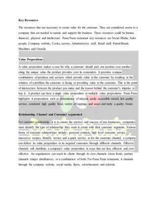 CASE STUDY ENT530 (PASTA PASTA) | DOCX