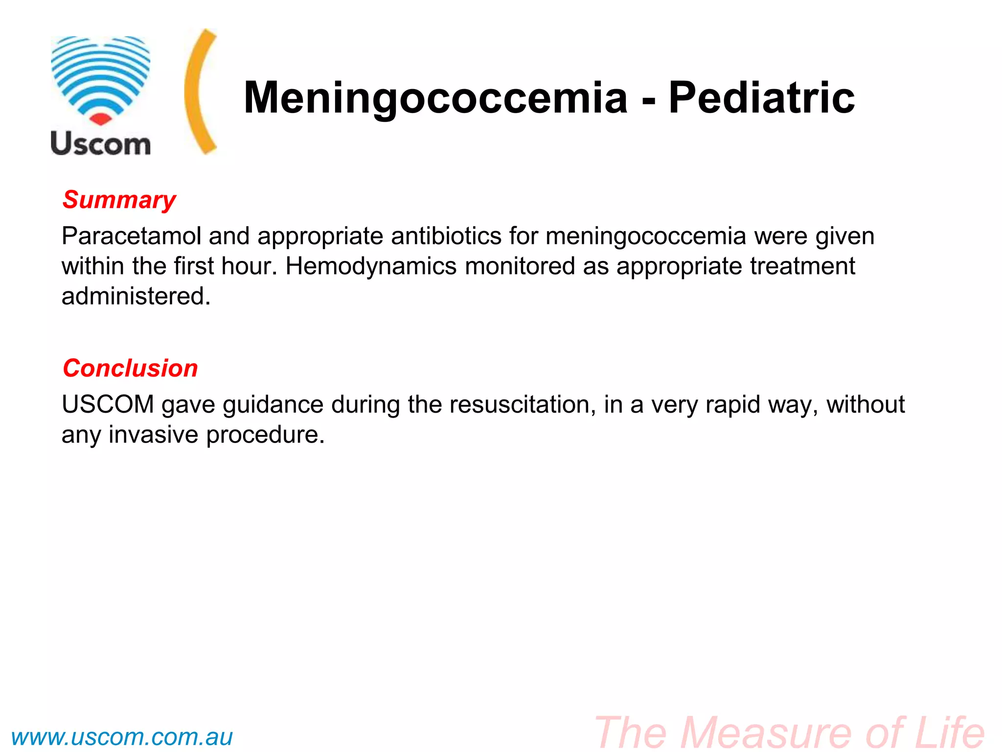 Case Study - Pediatric - Meningococcemia - Septic Shock | PPTX