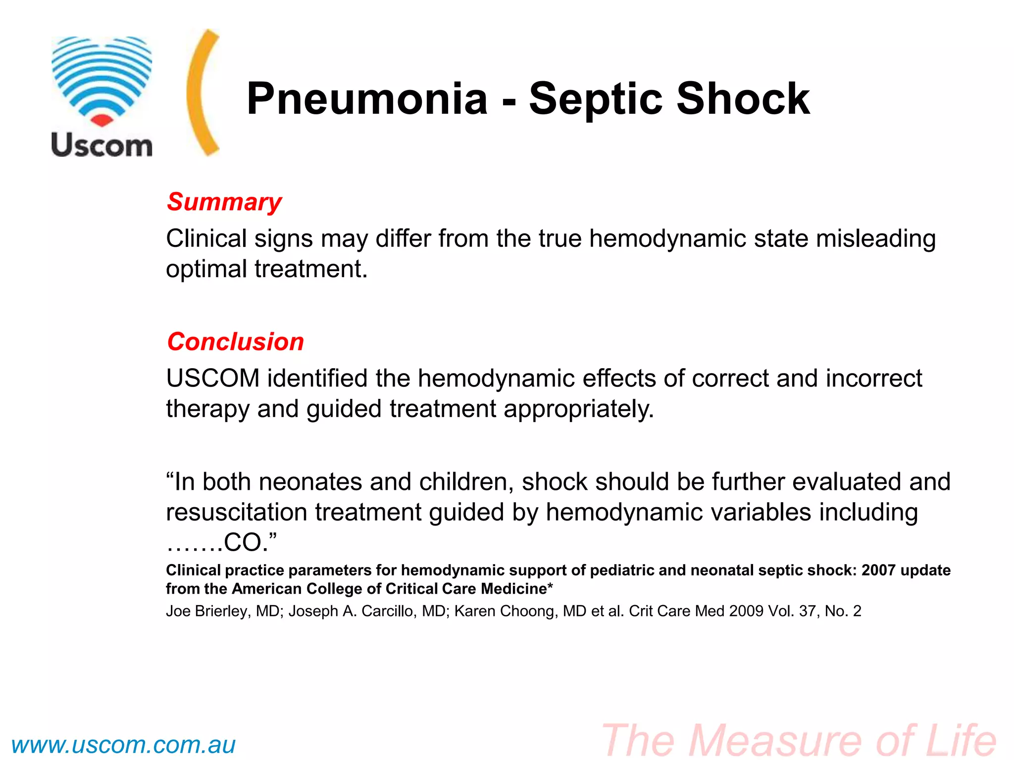 Case Study - Pediatric - Pneumonia - Septic Shock | PPTX