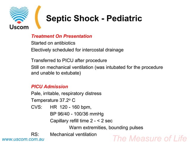 Case Study - Pediatric - Septic Shock | PPTX | Lung and Respiratory ...