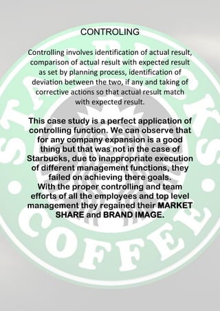 Case study on Starbucks | PDF