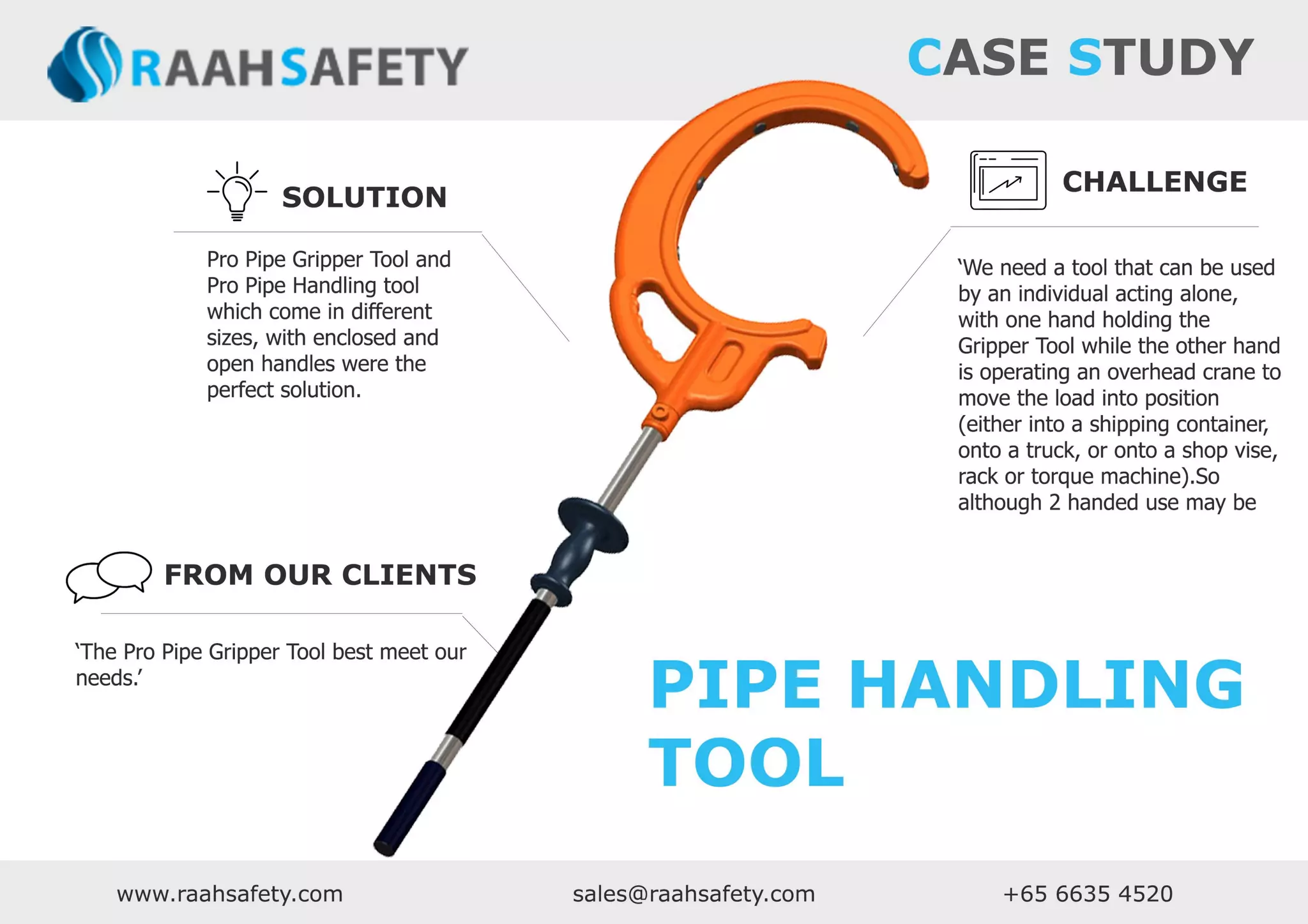 RAAH Safety Case study pipe handling tool | PDF