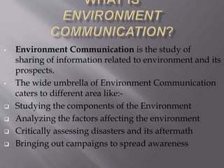 Environmental Campaign on disasters | PPT
