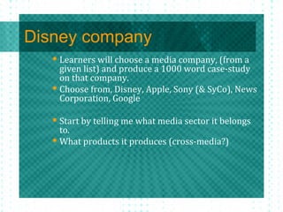 Casestudypownership disney | PPT
