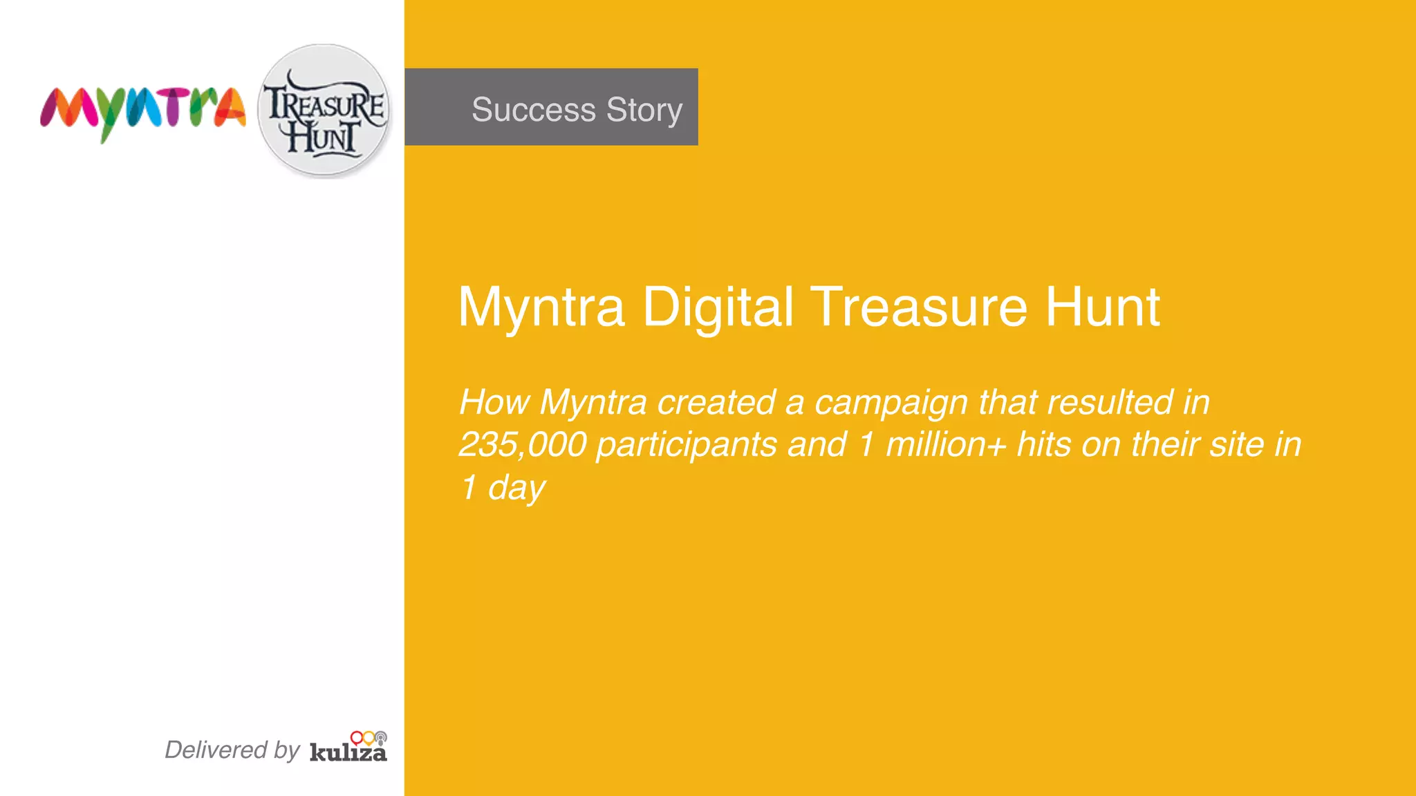 Myntra Digital Treasure Hunt Campaign: Case Study | PDF