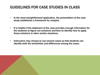 Case study presentation | PPTX