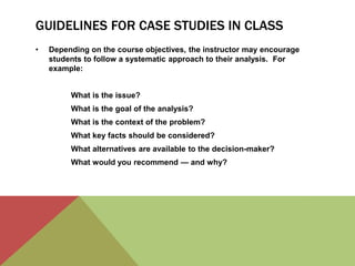Case study presentation | PPTX