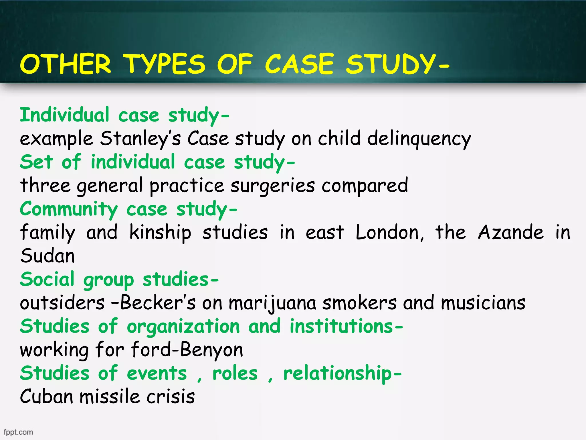 Case study presentation | PPT