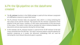 BERT QnA System for Airplane Flight Manual | PPTX