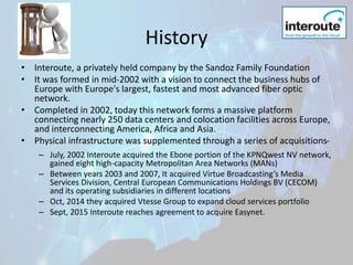 Interoute company profiling - By kartik karan | PPSX | Cloud Computing ...