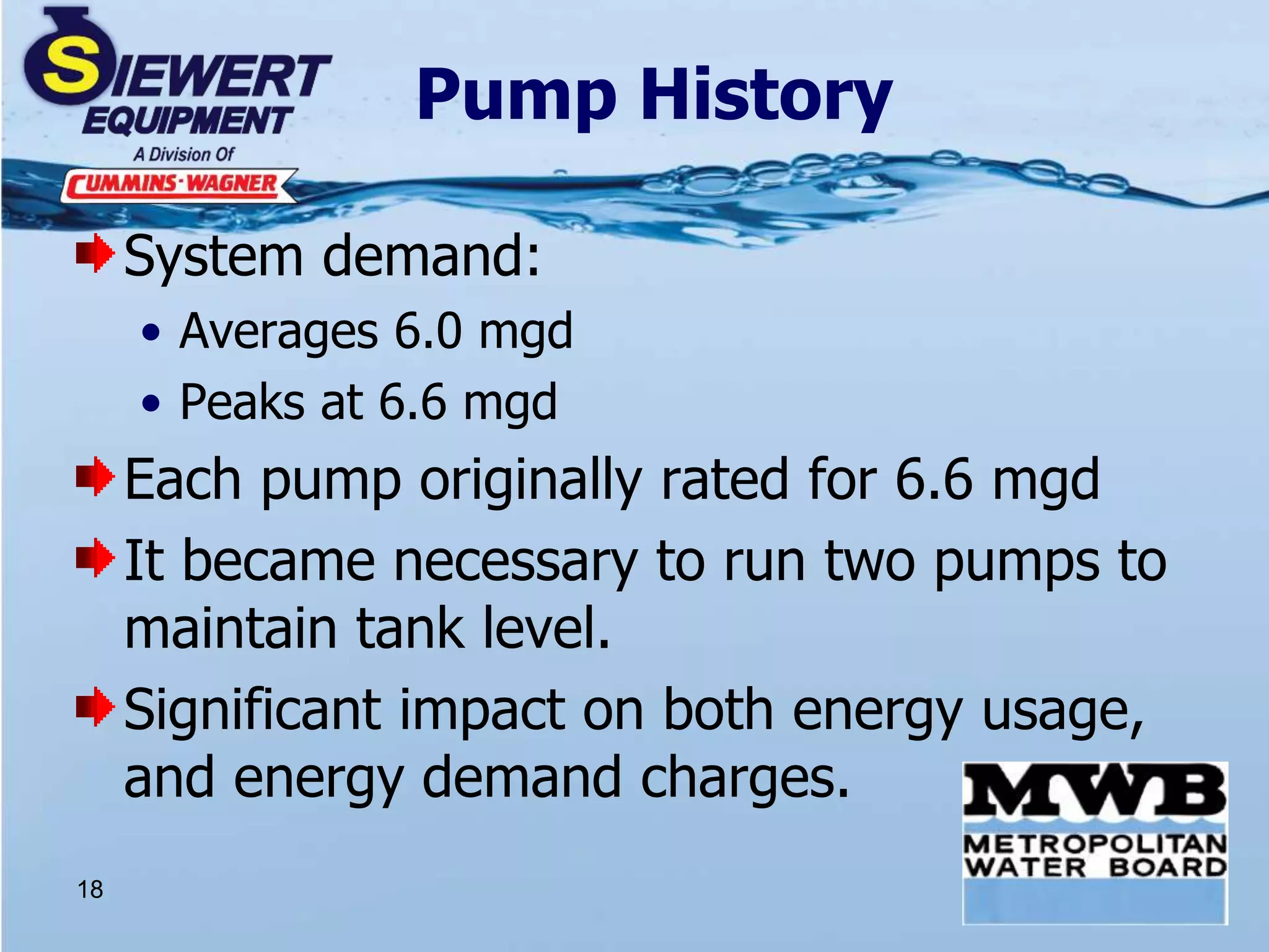 Centrifugal Water Treatment Pump Repair Case Study | PPTX