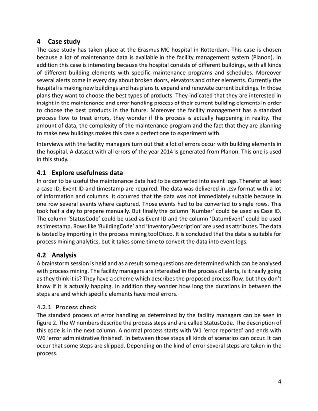 Case study process mining with facility management data | PDF
