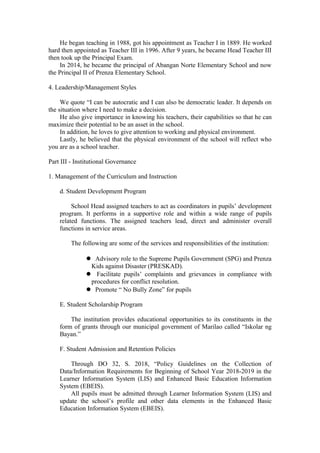 Case study publlic elementary school | DOC