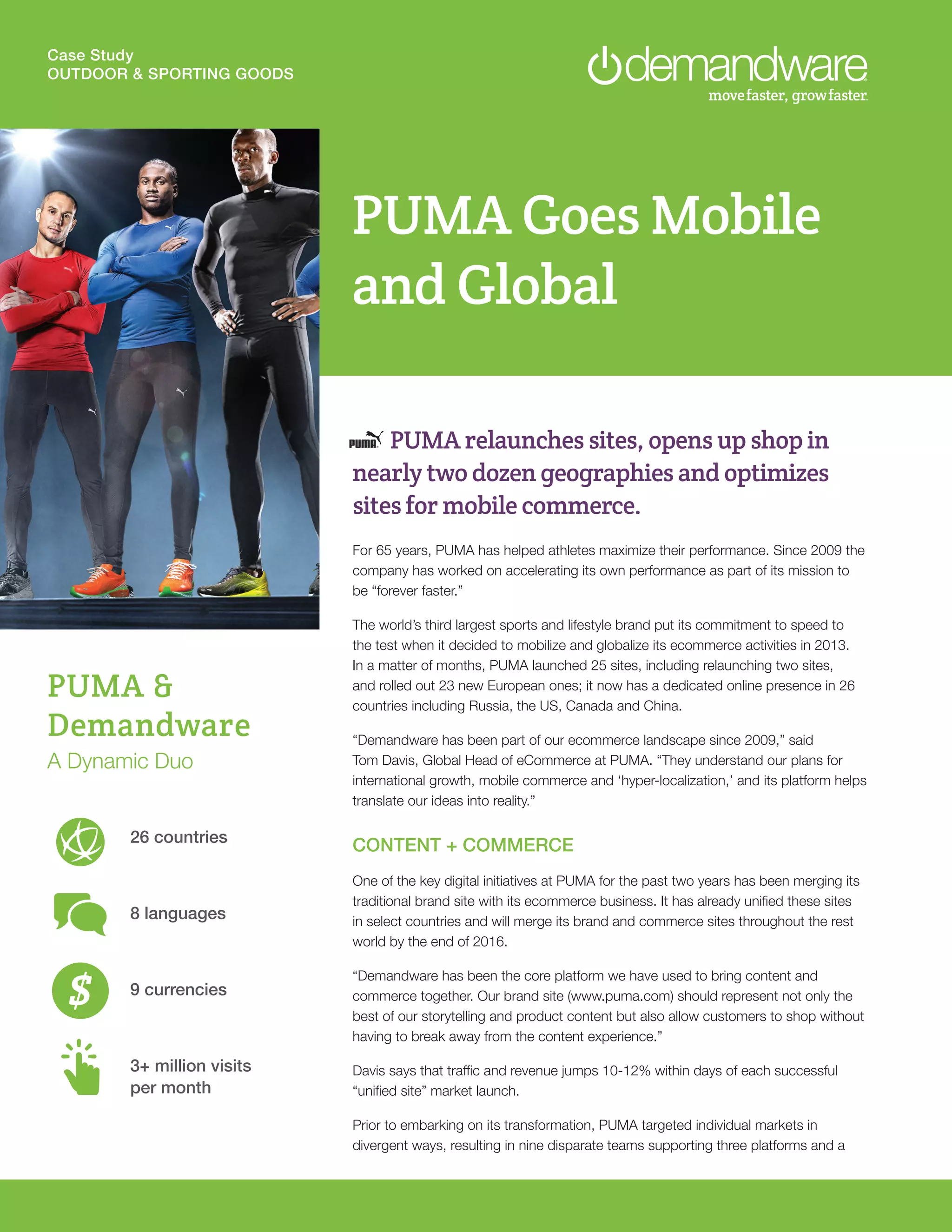 PUMA Goes Mobile & Global | PDF