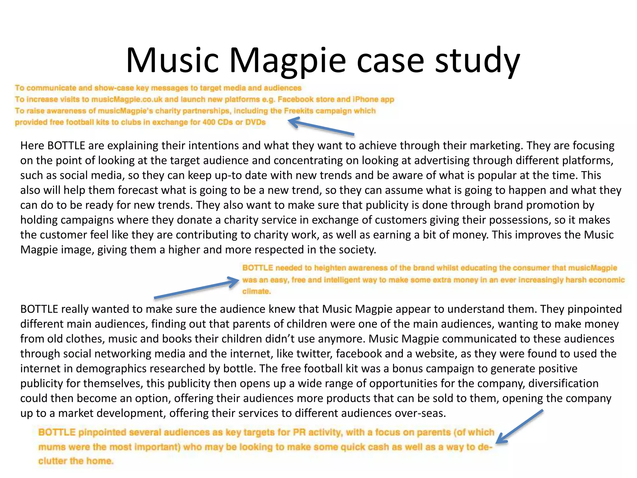 Case study pusic magpie | PPT