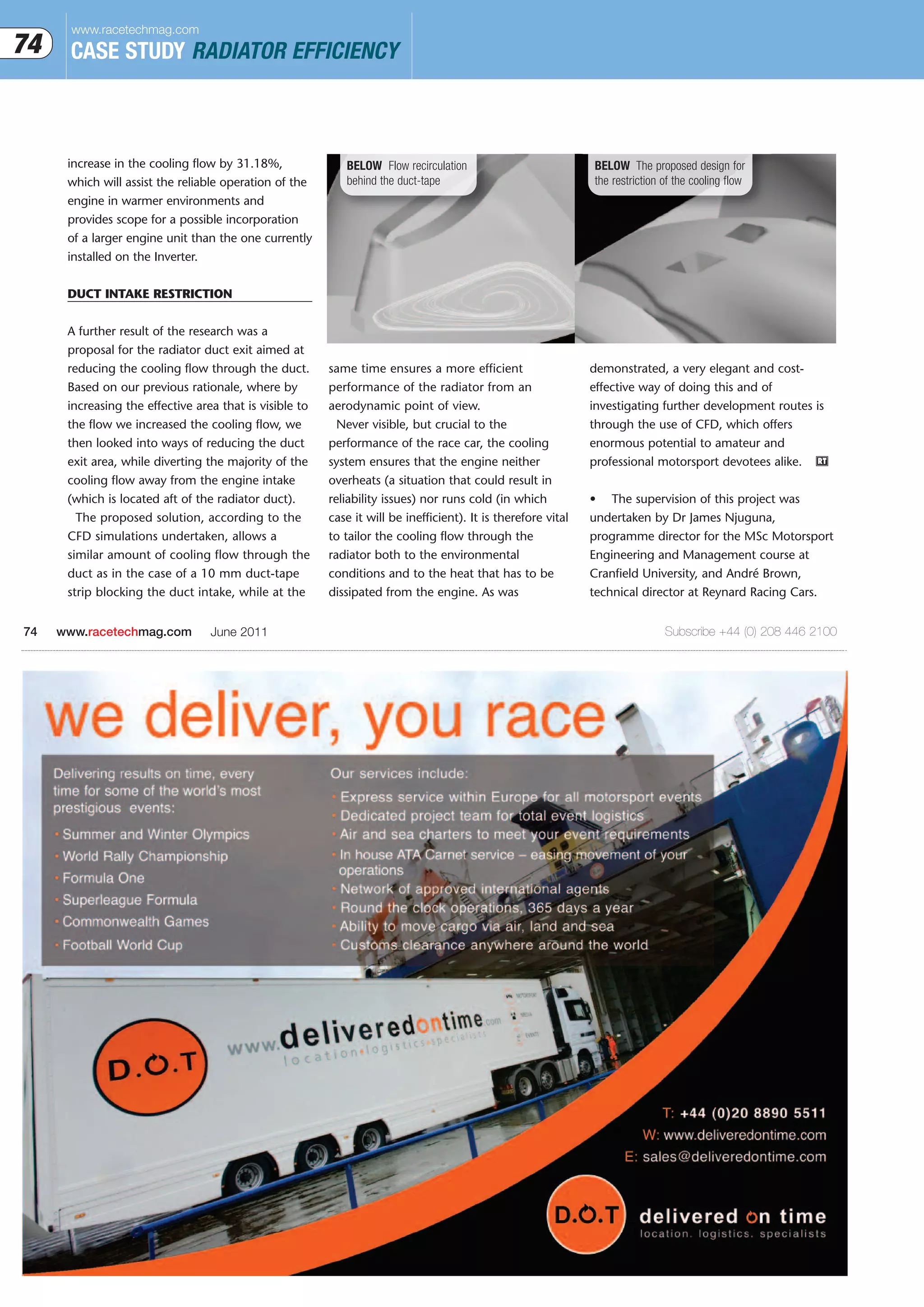 Radiator efficiency for Reynard Inverter | PDF