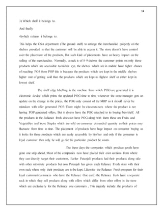 Case study on Visual Merchandising in Reliance Retail- By Raghav ...