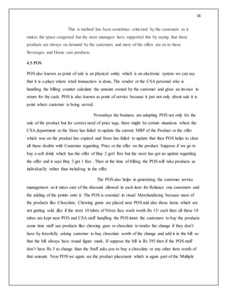 Case study on Visual Merchandising in Reliance Retail- By Raghav ...