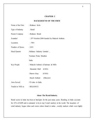 Case study on Visual Merchandising in Reliance Retail- By Raghav ...