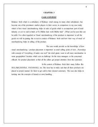 Case study on Visual Merchandising in Reliance Retail- By Raghav ...