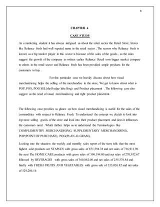 Case study on Visual Merchandising in Reliance Retail- By Raghav ...