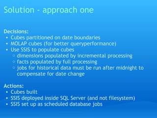 Case Study Real Time Olap Cubes | PPT