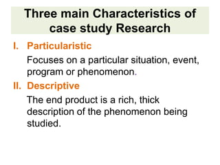 Case study for research student | PPTX