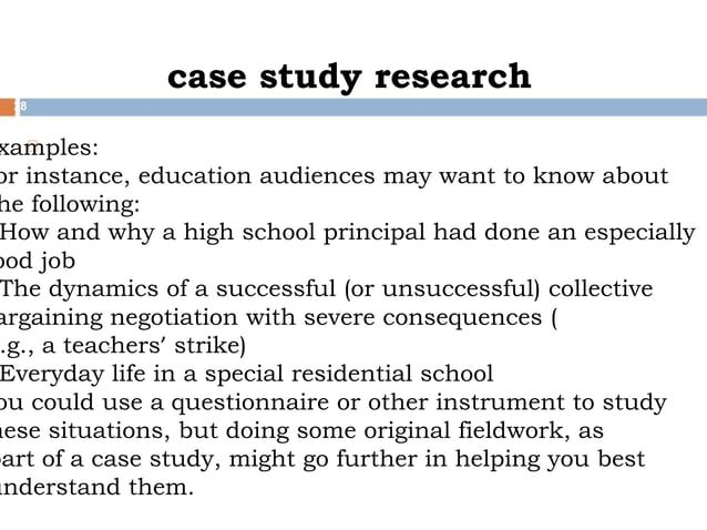 Case study research method | PPTX | Science