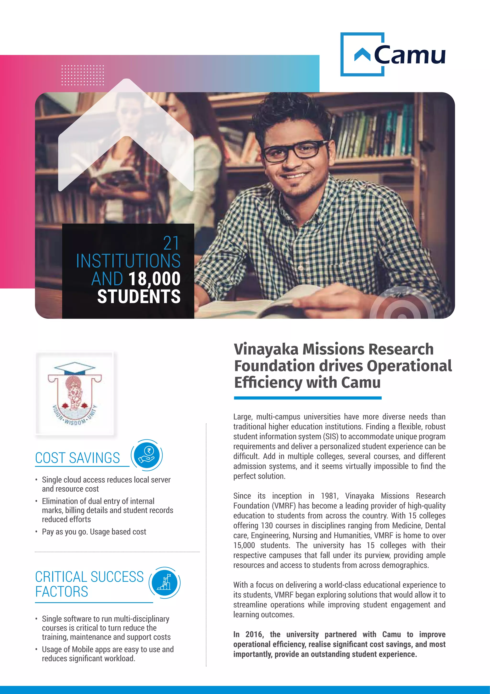 Vinayaka Missions Research Foundation drives Operational Efﬁciency with ...