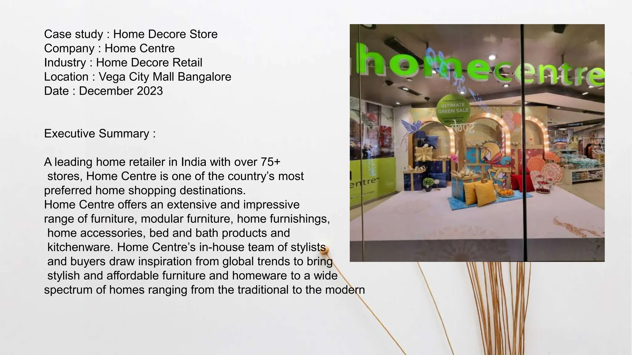 Case Study Retail Store.pptx study of retails | PPTX