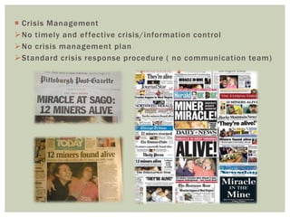 Case Study_Sago Mine Tragedy | PPTX