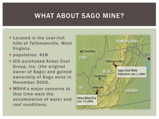 Case Study_Sago Mine Tragedy | PPTX