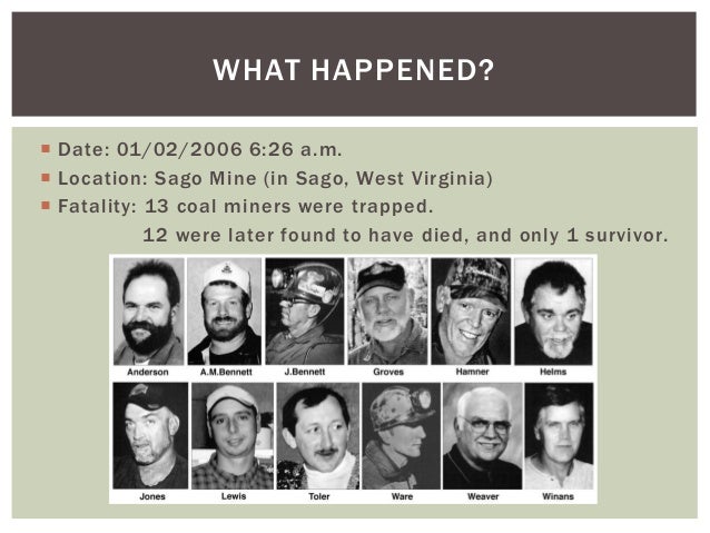 Sago Mine disaster - Alchetron, The Free Social Encyclopedia