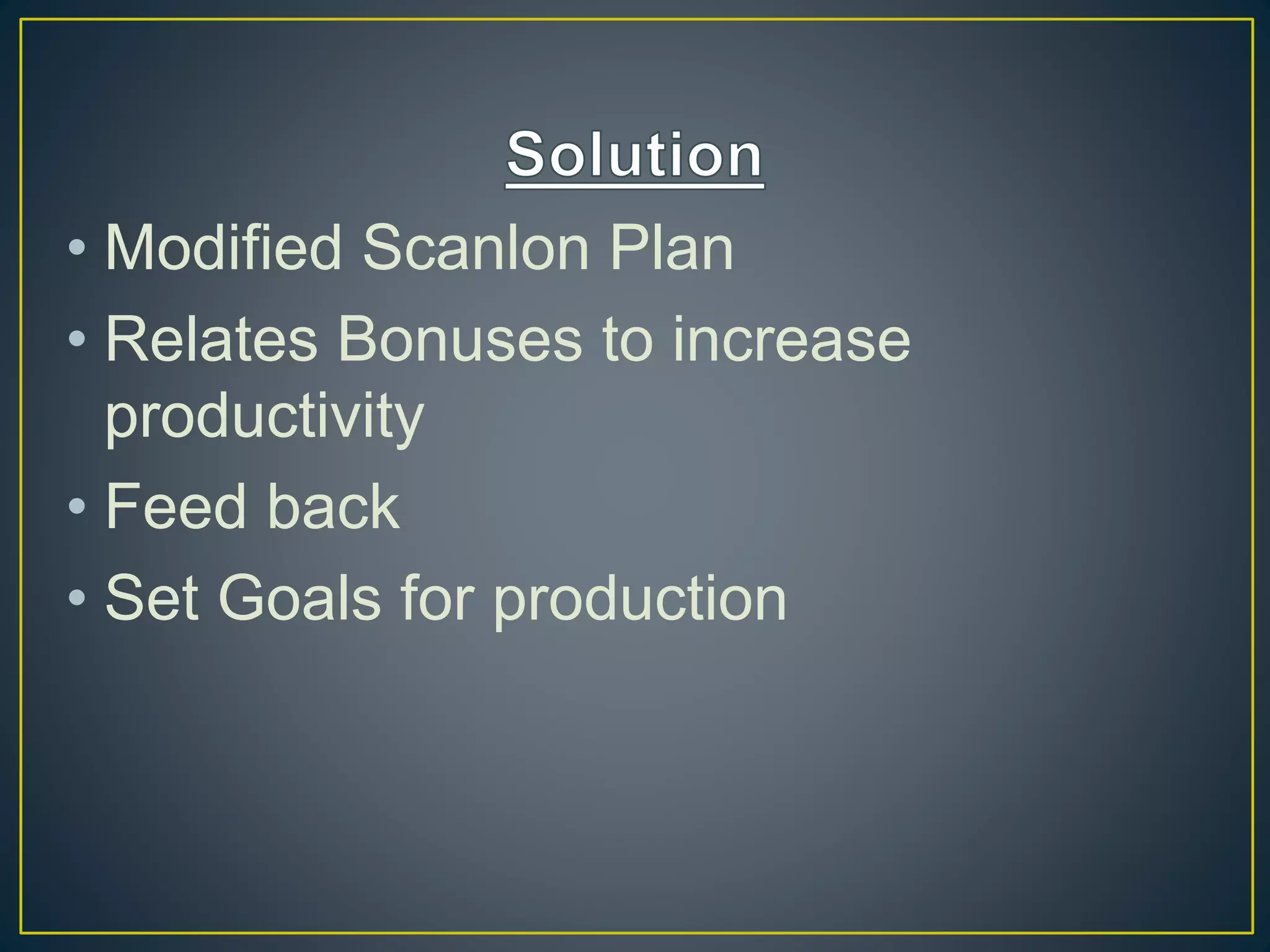 Organizational Behavior Case Study of Mirror Plant | PPTX