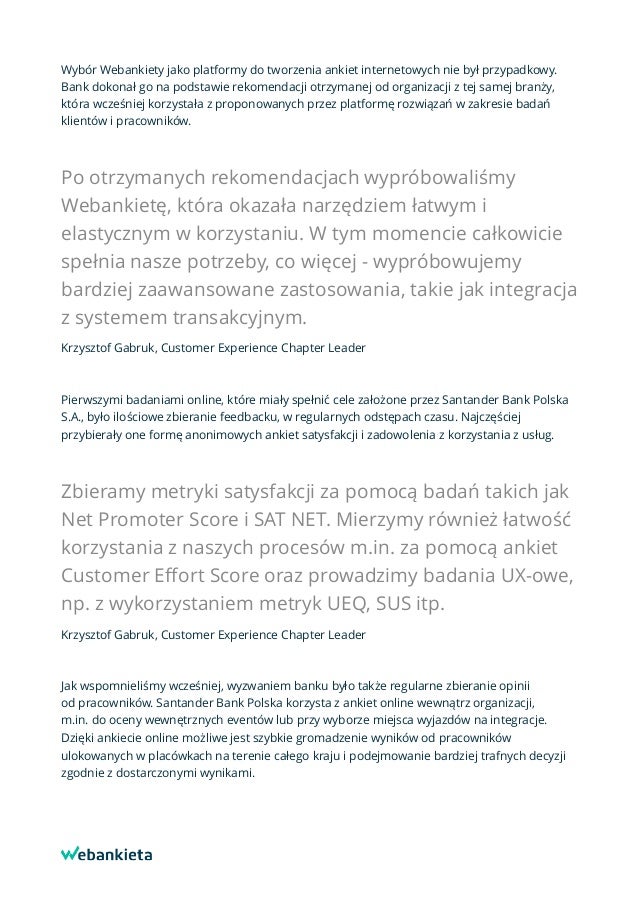 Co bank robi z opiniami klientów? [case study Santander Bank Polska] | PDF