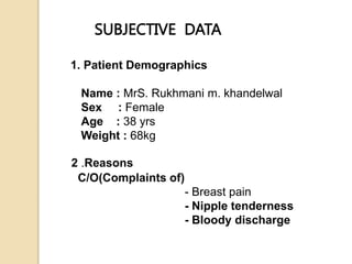 CASE STUDY ON BREAST CANCER | PPTX