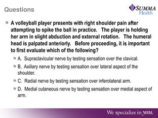 Case Study Shoulder Instability presetantion | PPT