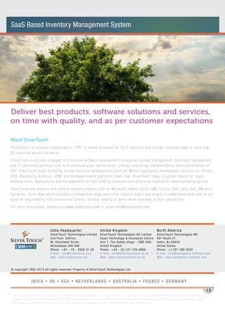 Case Study: Silver Touch Technologies Develops SaaS-Based Remote ...