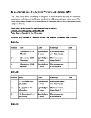 Singapore Economics Tuition | PDF