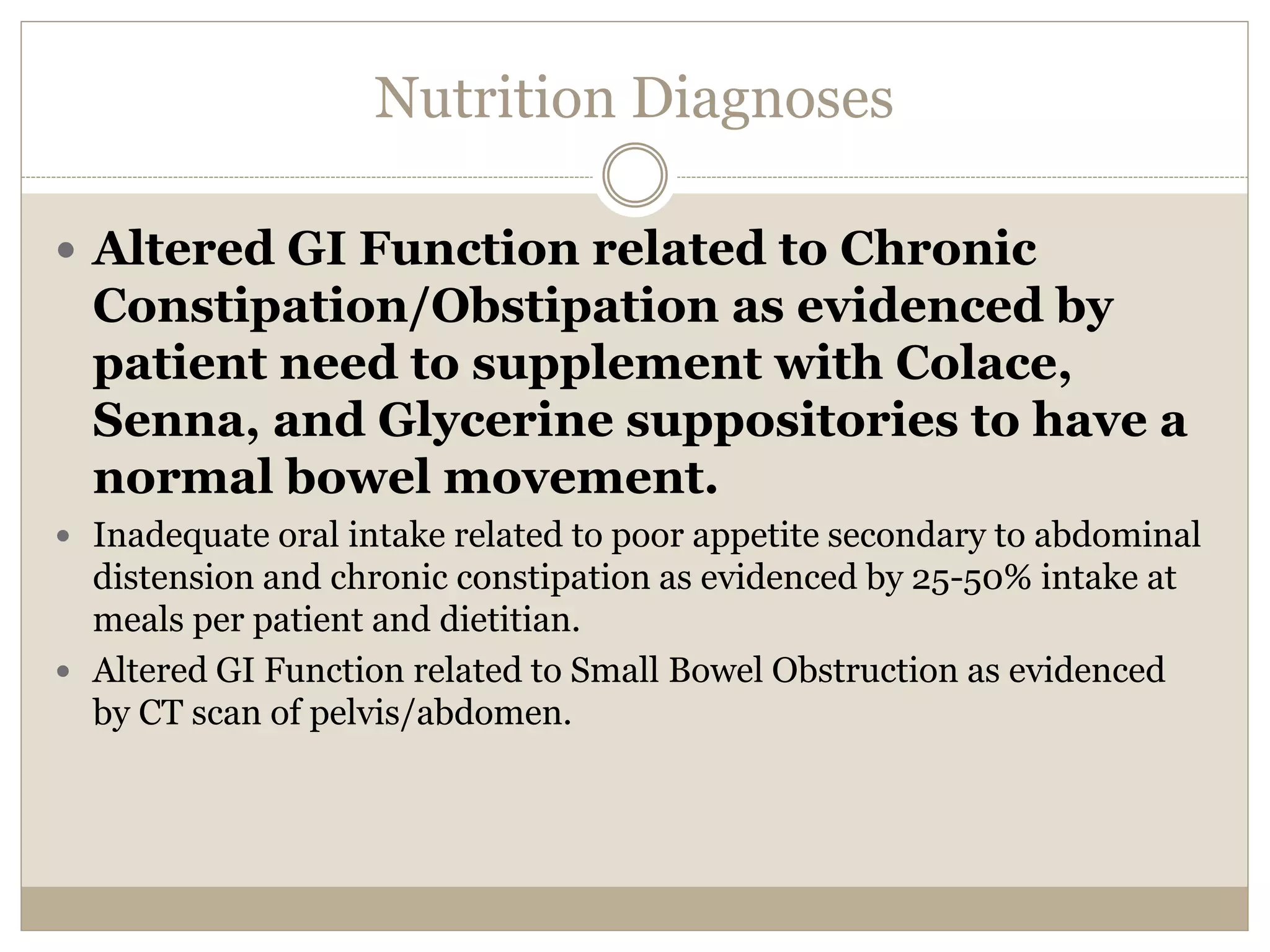 Chronic Constipation and Laxative Abuse | PPTX