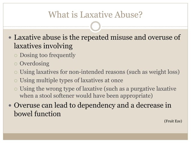 Chronic Constipation and Laxative Abuse | PPTX | Digestive Disorders ...