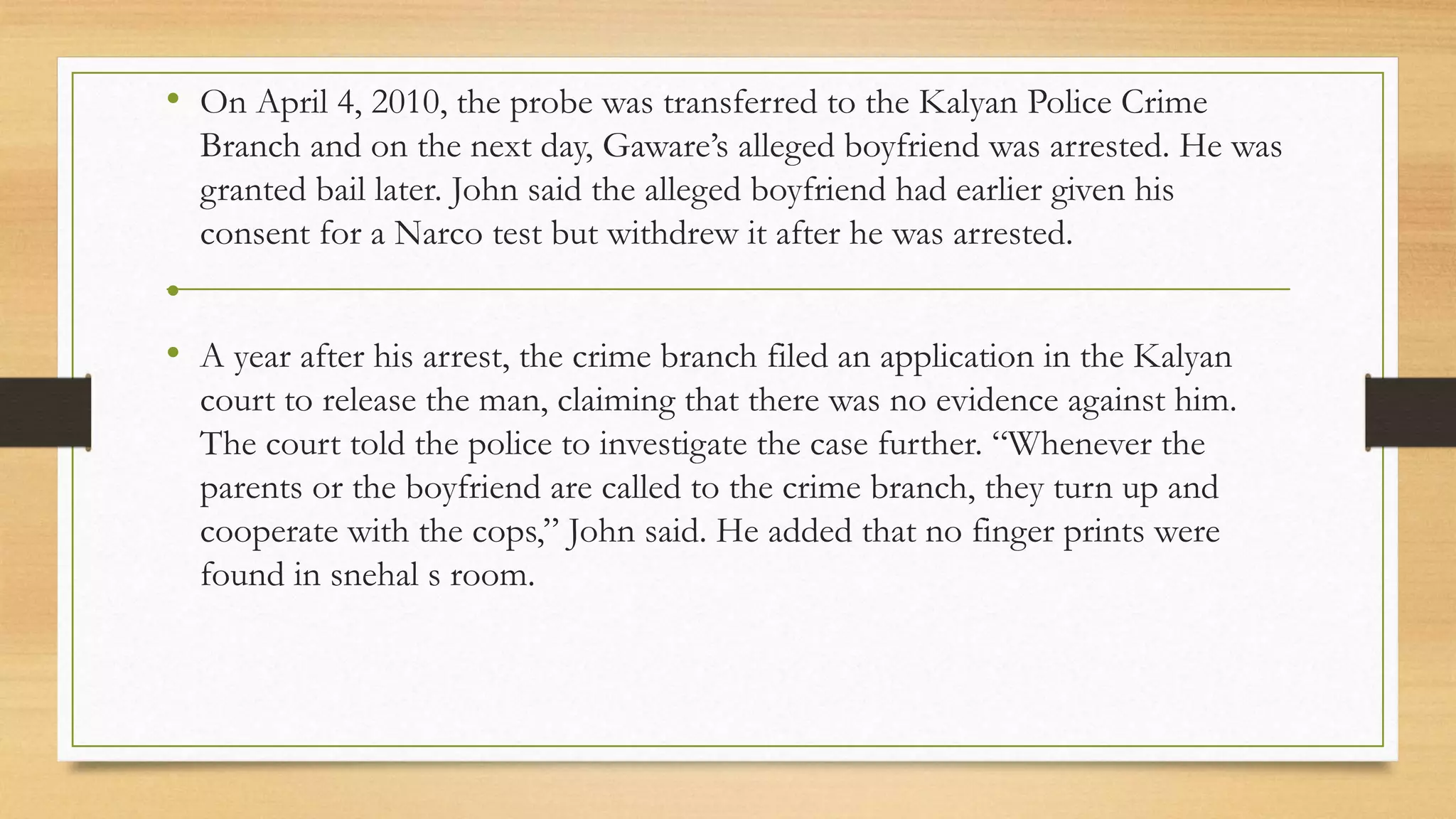 Case study-Unsolved crazy murder case | PPTX