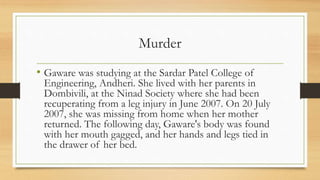 Case study-Unsolved crazy murder case | PPTX