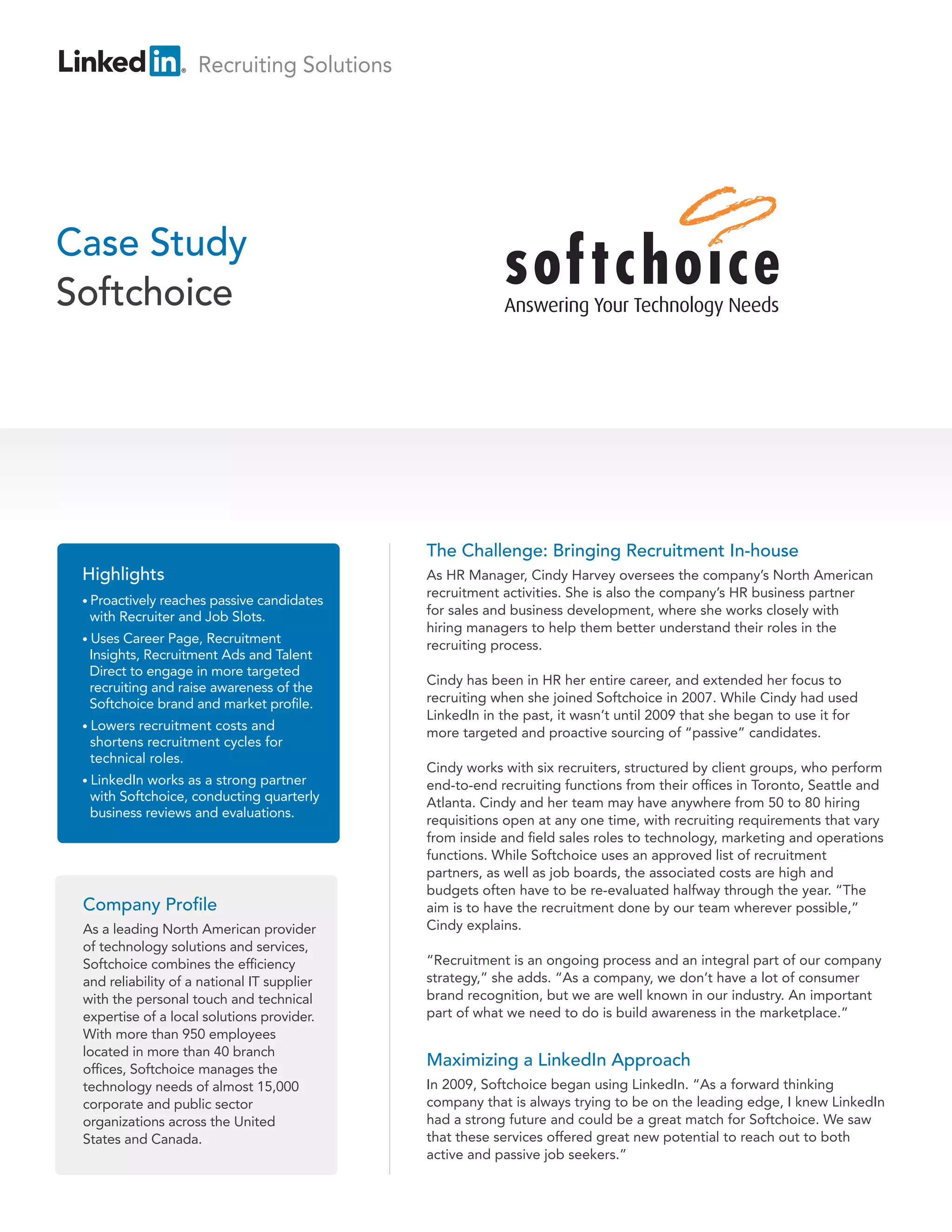 Case Study Softchoice | PDF