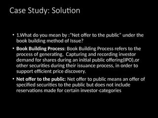 Case Study solutions and Book Building Process.pptx
