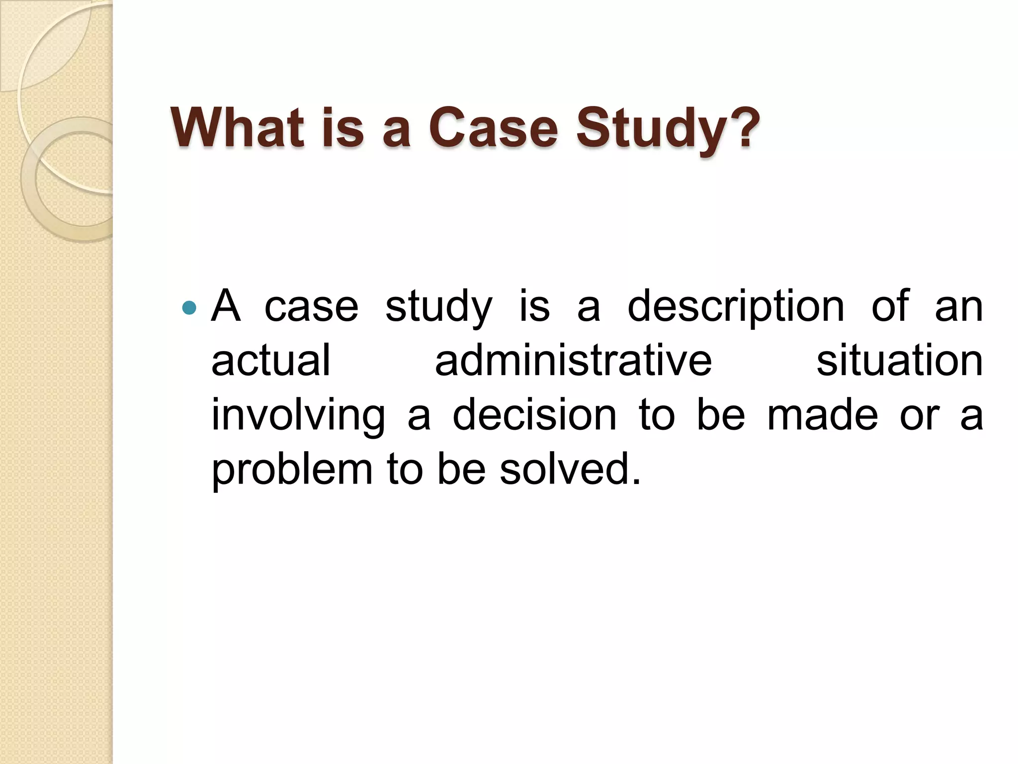 Case study solving technique | PPTX