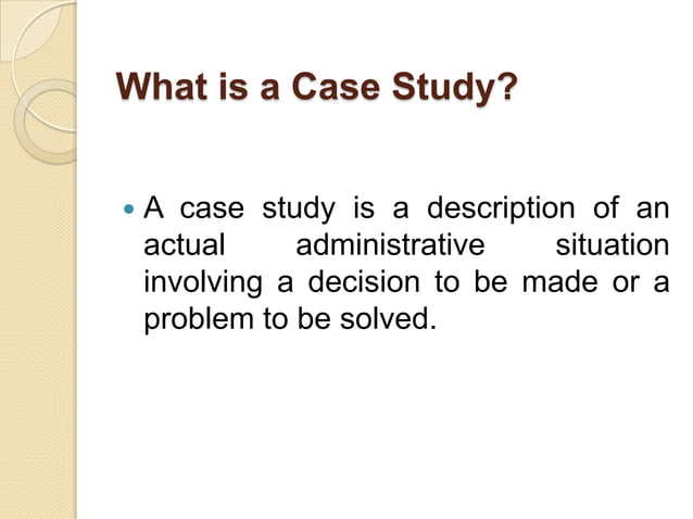 Case study solving technique | PPTX